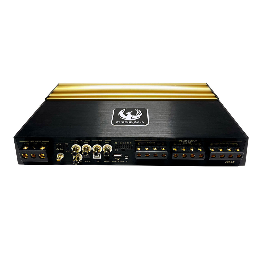 Phoenix Gold ZQA6.8 – 6 Channel Amplifier With 8 Channel DSP