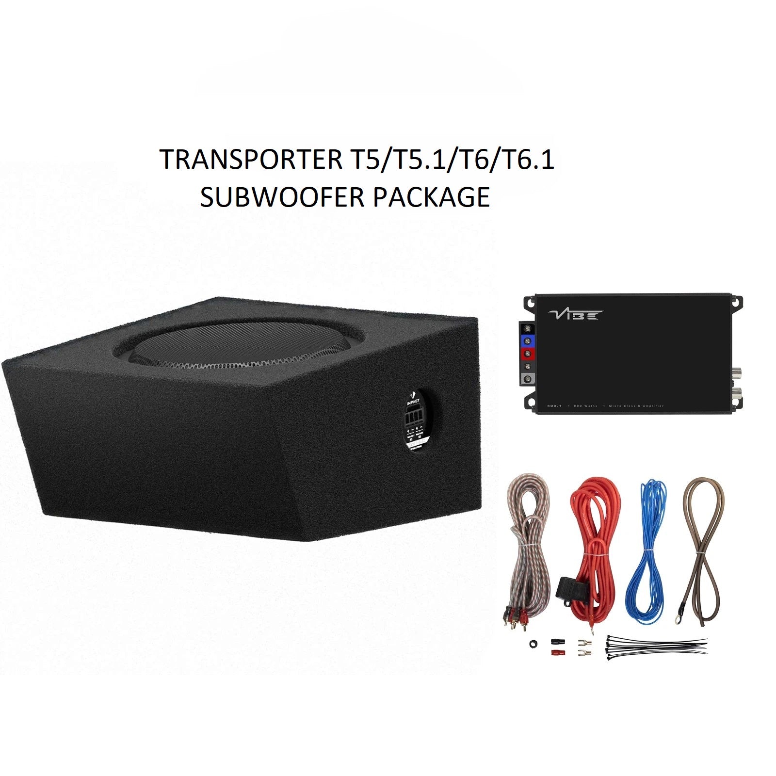 VW TRANSPORTER T5, T5.1, T6, T6.1 8” HELIX Subwoofer package