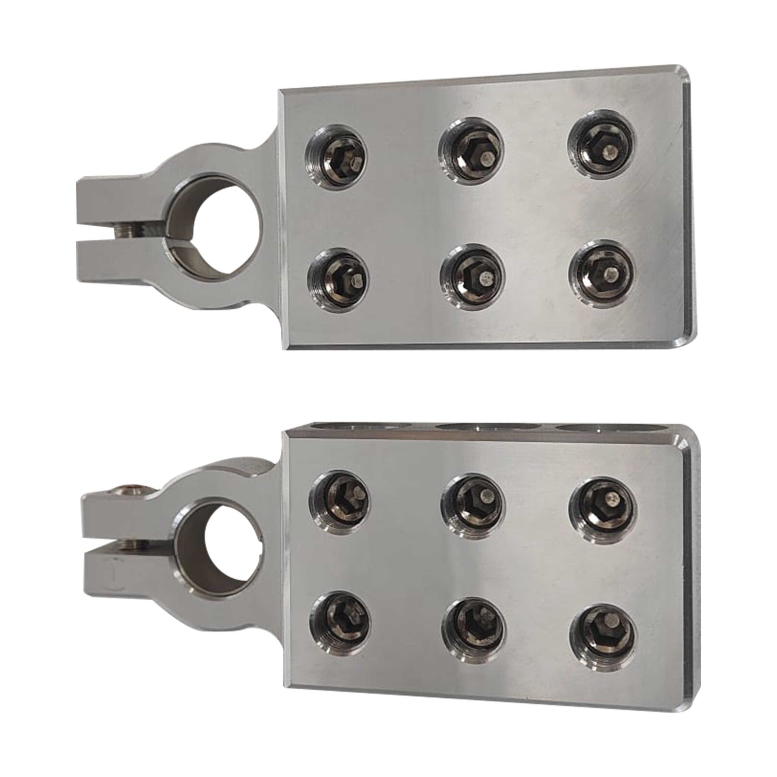 Pair of CROWN INDUSTRY 6 WAY 0 GAUGE SAE ALUMINIUM BATTERY TERMINALS ...