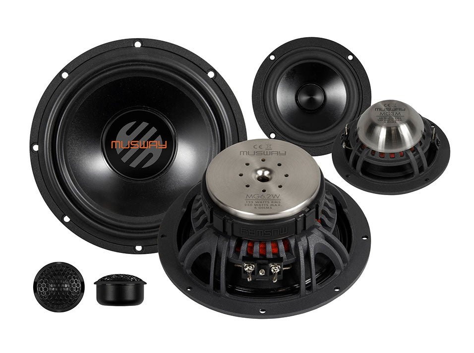 MUSWAY MG6.3A - 6.5" 3-Way Component Set | Crown customs car audio